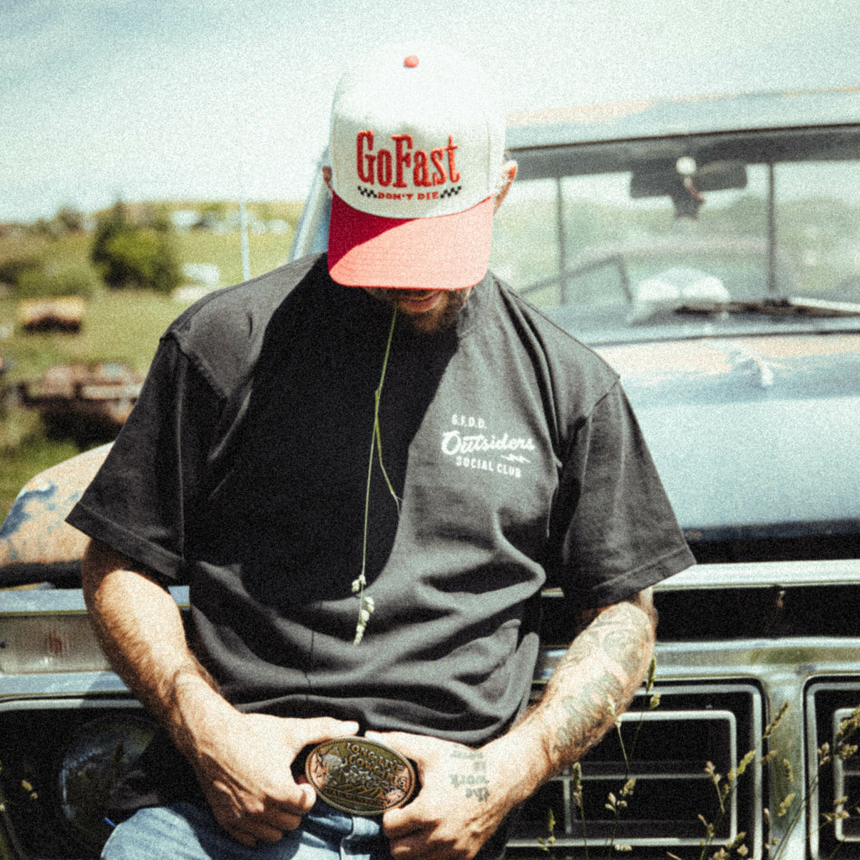 GFDD OUTSID3RS Puff Hat – Go Fast Don't Die