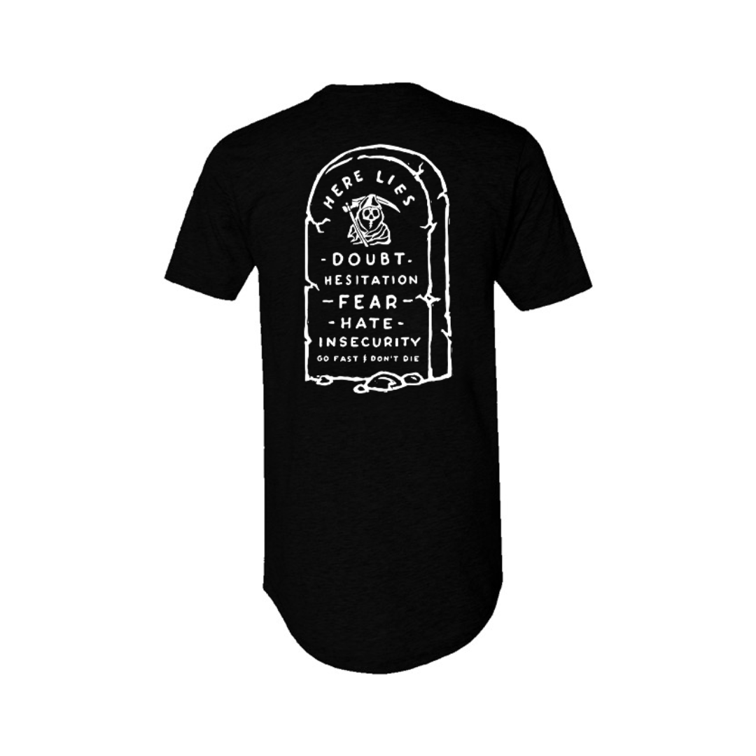 Dead To Me Reaper Long Body Tee – Go Fast Don't Die